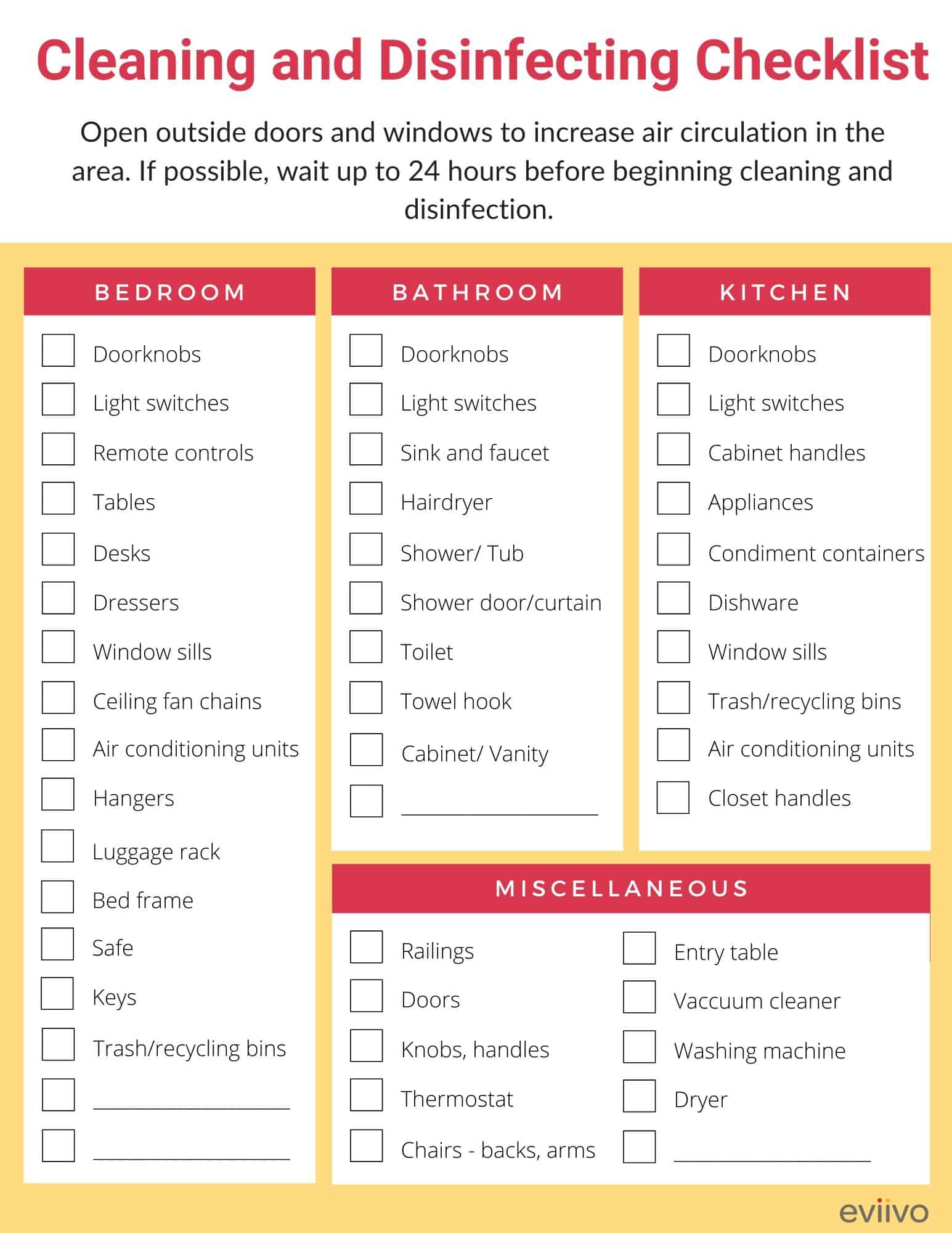 Cleaning Safety: Cleaning and Disinfecting Your Property | eviivo